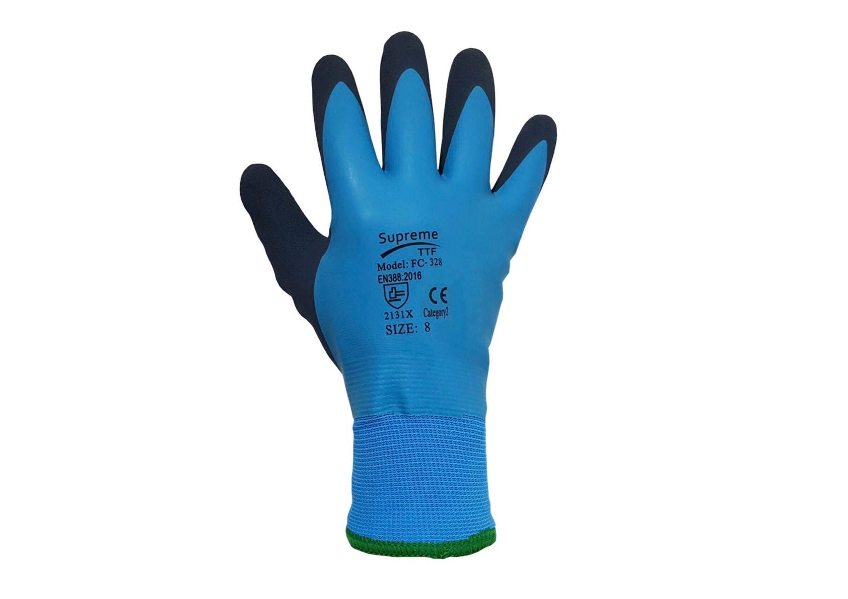 Supreme TTF Aqua Blue Waterproof Gloves | Greener Workwear