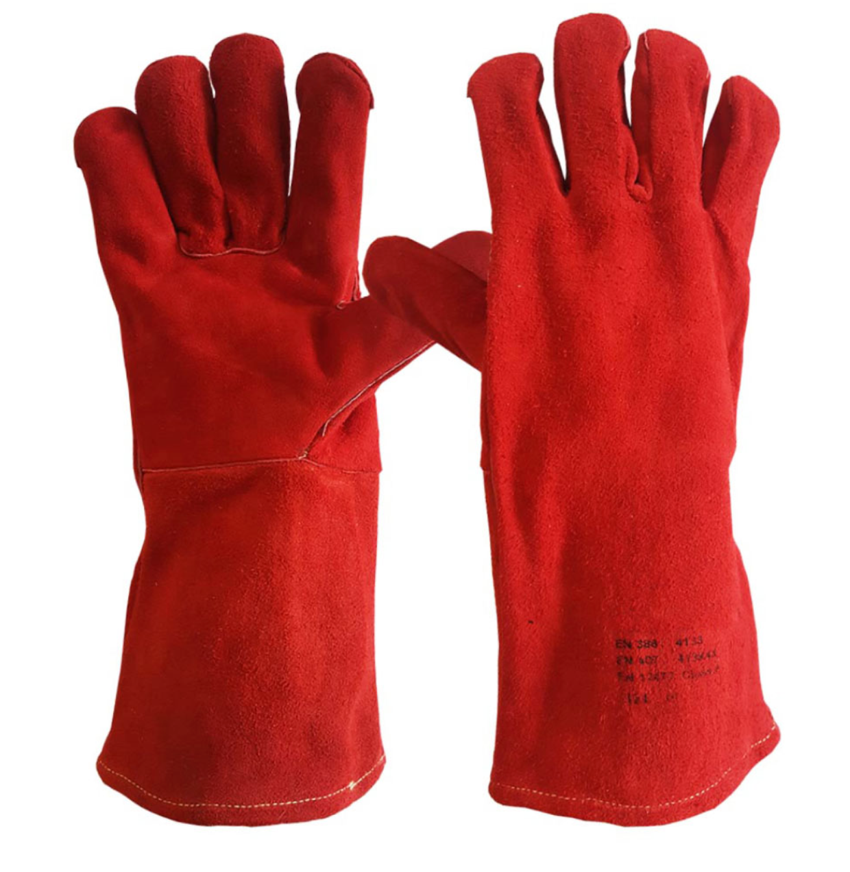 Supreme TTF Red Leather Welders Gauntlet | Greener Workwear