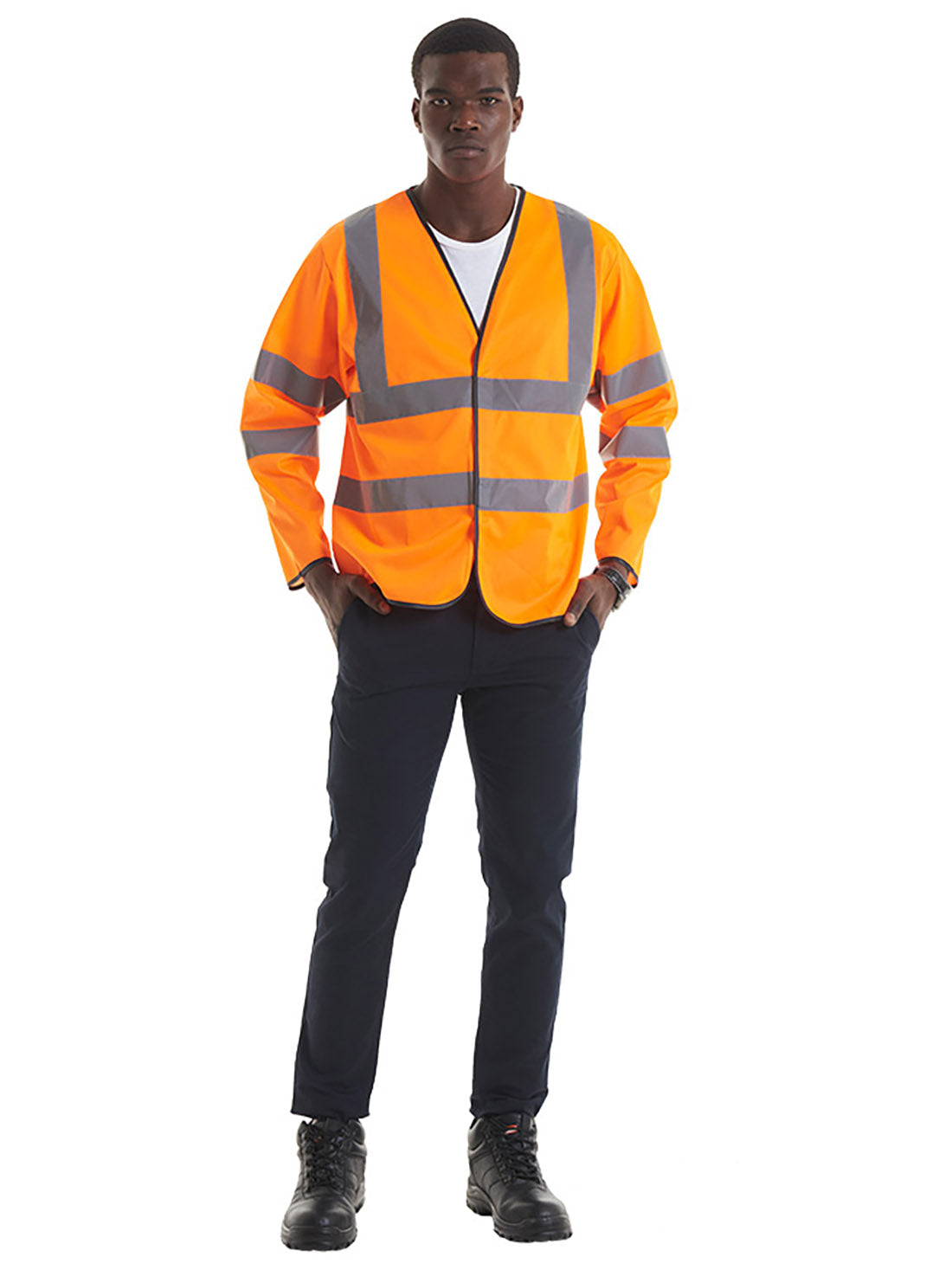 Uneek Long Sleeve Safety Waist Coat | Greener Workwear